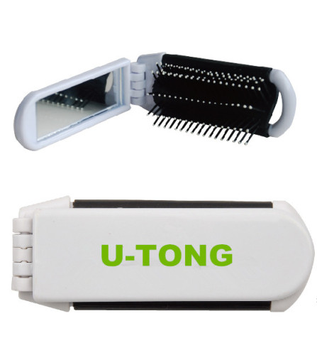 Abs Foldable Comb With Mirror In Set, High Quality Abs Foldable Comb ...