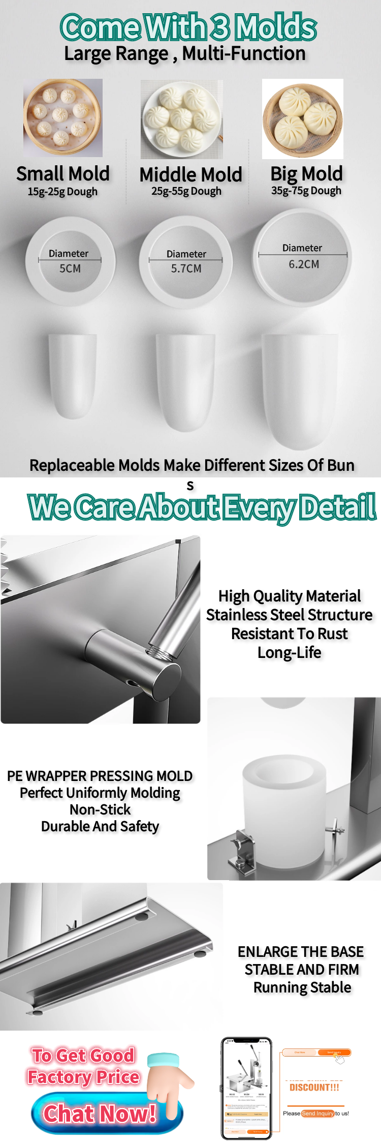 Chinese Semi-automatic Siopao And Xiao Long Bao Molds For Nepal Momos ...