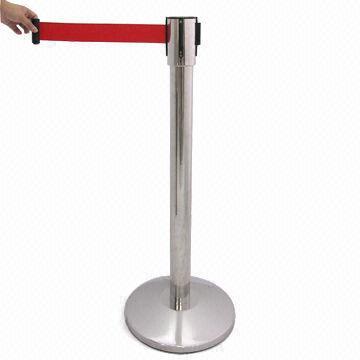 Belt Barrier With Precision Retracting Spring And Rubber Protector ...