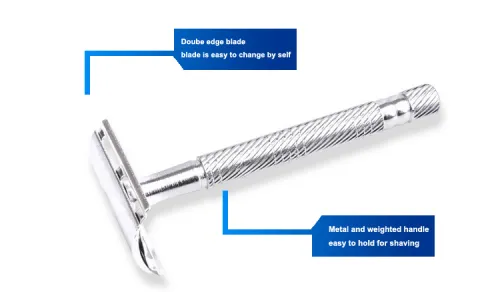 D647l Old Fashioned Razor, Double Edge Blade Safety Razor, Traditional ...