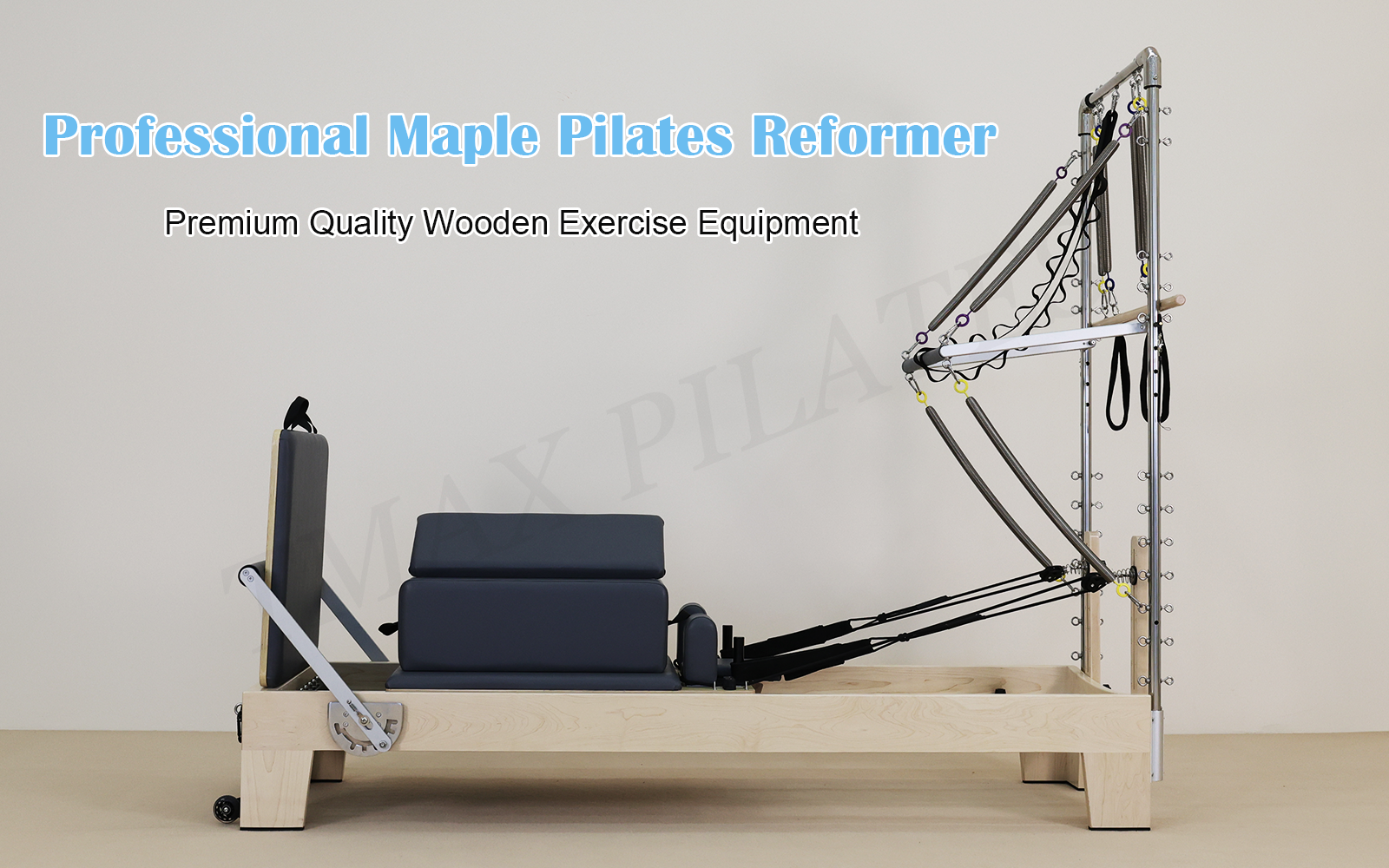 Maple Solid Wood Core Reformer Bed Pilates Machine, High Quality Maple ...