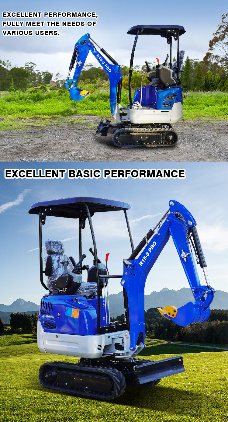 1 Ton Diesel Farm Micro Excavator - Rippa Small Digger Earth Moving ...