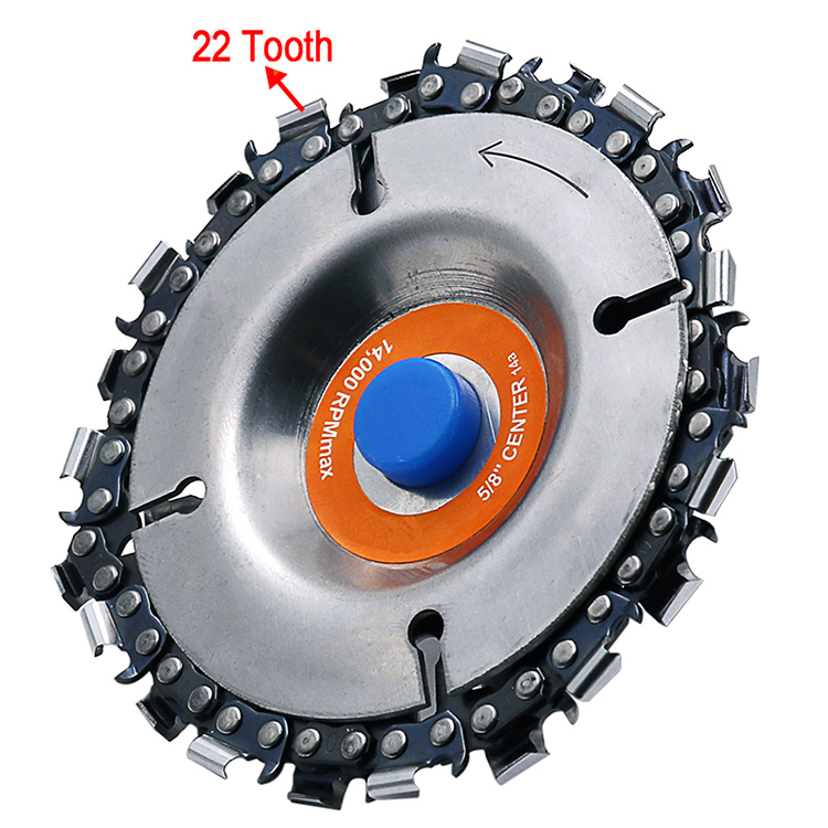 4 Inch Grinder Disc And Chain 22 Tooth Fine Cut Chain Set For 100mm ...
