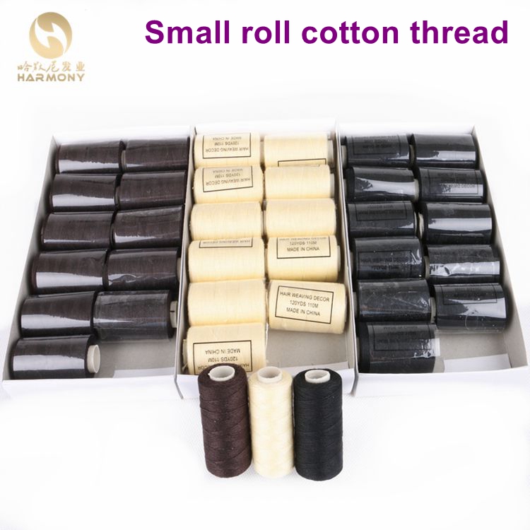 Harmony Hair Weaving Thread Small Roll Cotton Black Brown Blonde 100m ...