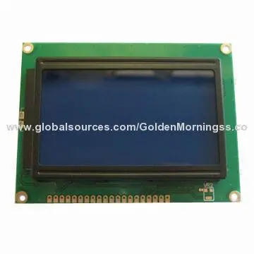 Cob 128x64 Dot-matrix Lcd Module, Stn/blue/negative, White Backlight, High Quality Cob 128x64 ...