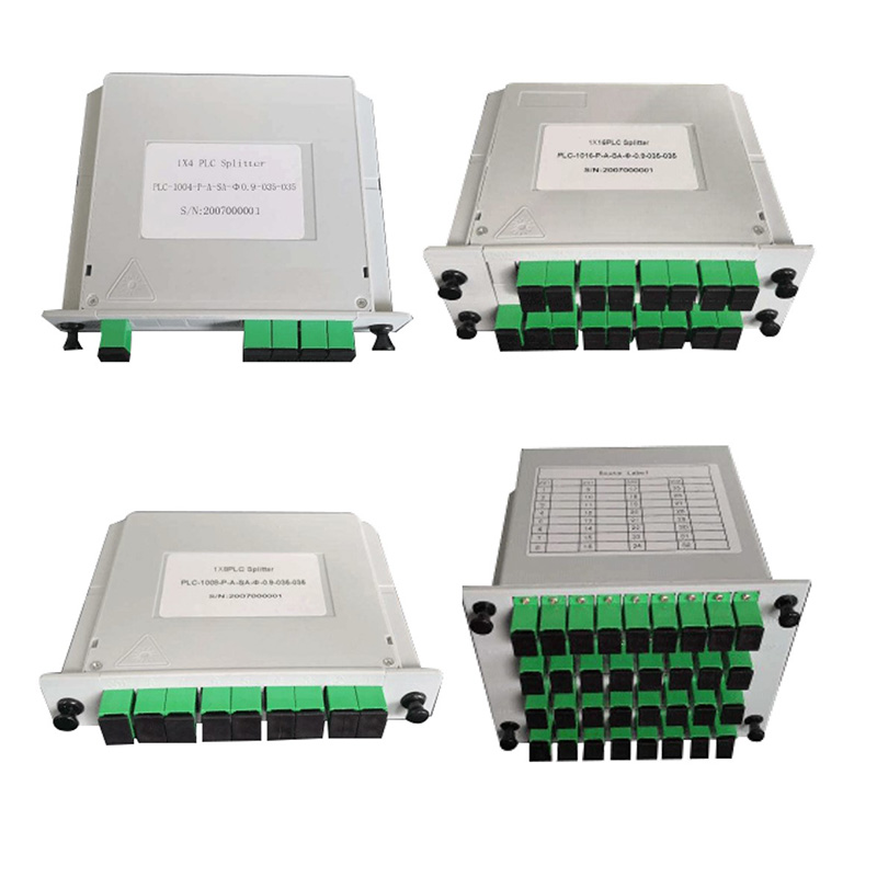 1:4 Fiber Optical Plc Splitter Slot Type Sc/upc 1x4 Lgx Box Cassette ...