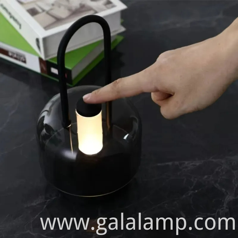 Hotel Restaurant Touch Dimming Rechargeable LED Table Lamp China ...