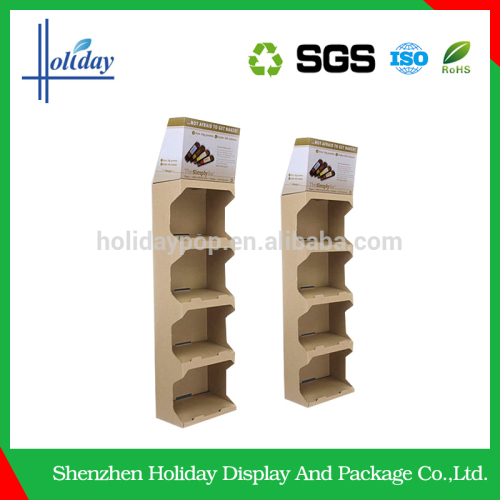 Recycled Point Of Purchase Floor Cardboard Display Stand, High Quality ...