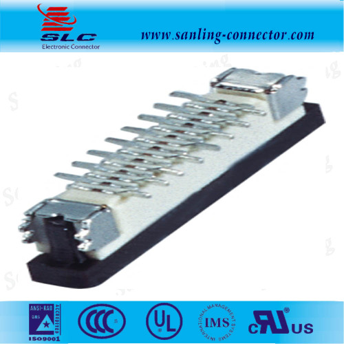 Electrical Connector 0.5mm Pitch A Type Straight Fpc Connector, High ...