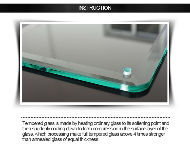 Drilling Hole Unbreakable Stalinite Clear Large Size Tempered Glass ...