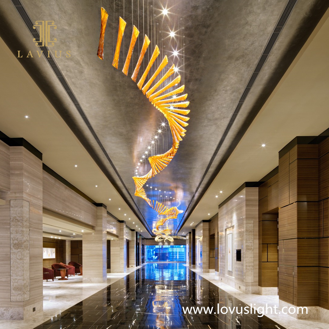 2022 Creative Art Custom Shopping Mall Decorative Chandelier Project ...