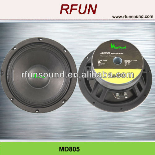 8 Inch Aluminum Frame Midrange Speaker, High Quality 8 Inch Aluminum ...
