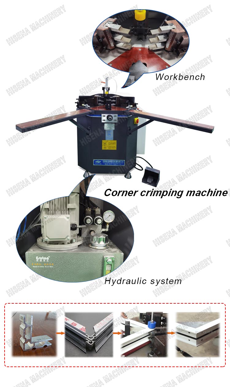 Hydraulic Corner Crimper For Aluminium Window Crimping Machine, High ...