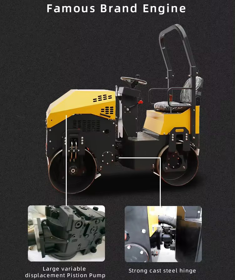 New Pavement Machinery: 1-5 Ton Vibration Ride-on Mini Road Rollers ...