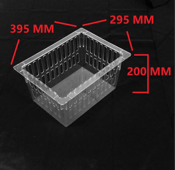 Clear Plastic Hospital Storage Tray With Dividers, L400 X W300 X H200 ...