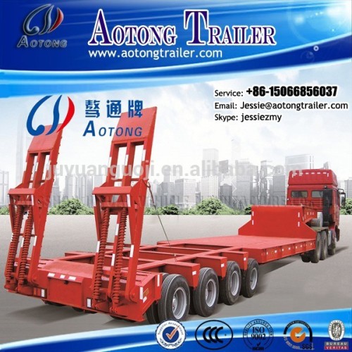 150ton 8 Axles Heavy Duty Lowboy Equipment Trailers, High Quality ...