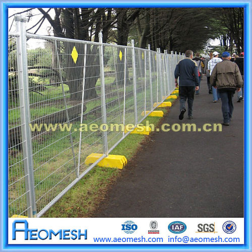 Movable Welded Wire Temporary Fence Panel With Plastic Base Wire ...