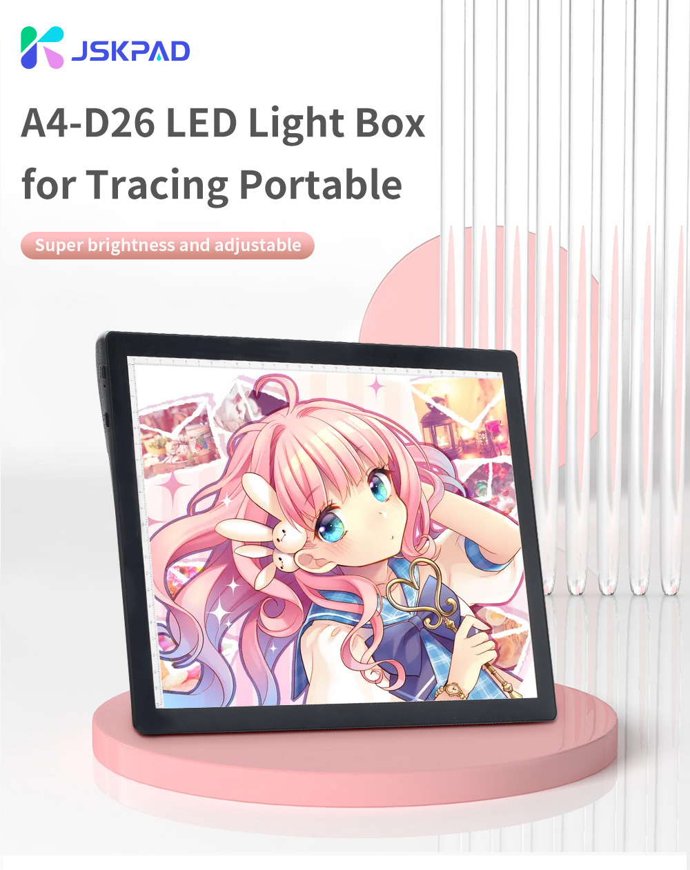 Jskpad Usb Acrylic Surface Battery Drawing Led Pad, High Quality Jskpad Usb Acrylic Surface ...