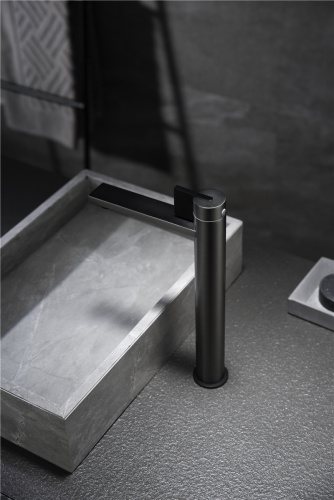 Vertical Handle Grey Basin Mixer Tap, High Quality Vertical Handle Grey ...