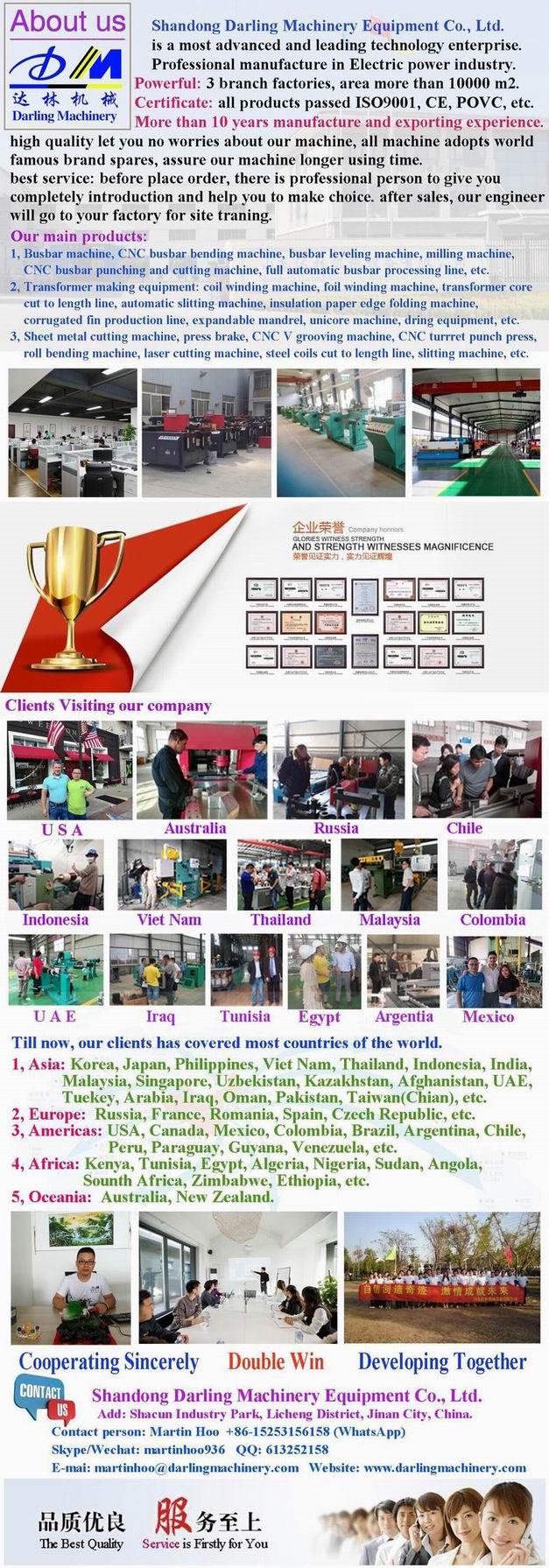 Dmzw-400k Cnc Busbar Bending Machine By Darling Machinery, High Quality ...