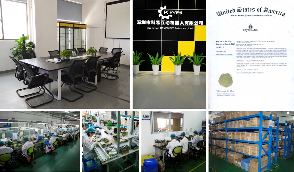 Keyestudio Red Common Cathode I2c 8x8 Led Dot Matrix Module Ht16k33 For ...