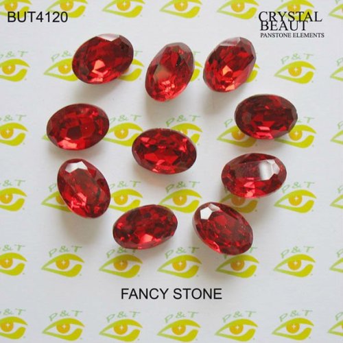 18*25mm Ellipse Shape Red Siam Color For Dress Fancy Cut Rhinestone ...