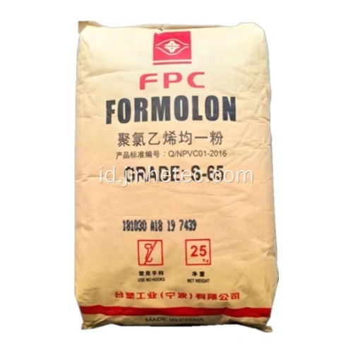 Cina Formosa Berbasis Ethylene Ningbo PVC Resin S65 Produsen