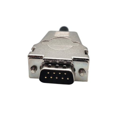 Svlec Shielded Db9 D-sub 9-pin Connektor Crimp Jantan, kualitas tinggi ...
