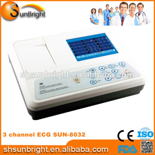 Sunbright Portable 3 Channel Ecg Machine With Ce Approved, High Quality ...