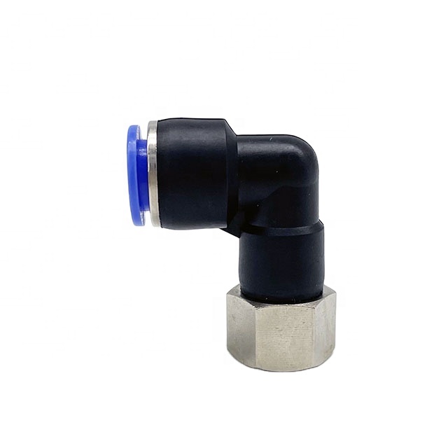 4 มม. Plf Industrial Female Threaded Pneumatic Push-in Elbow Fitting ...