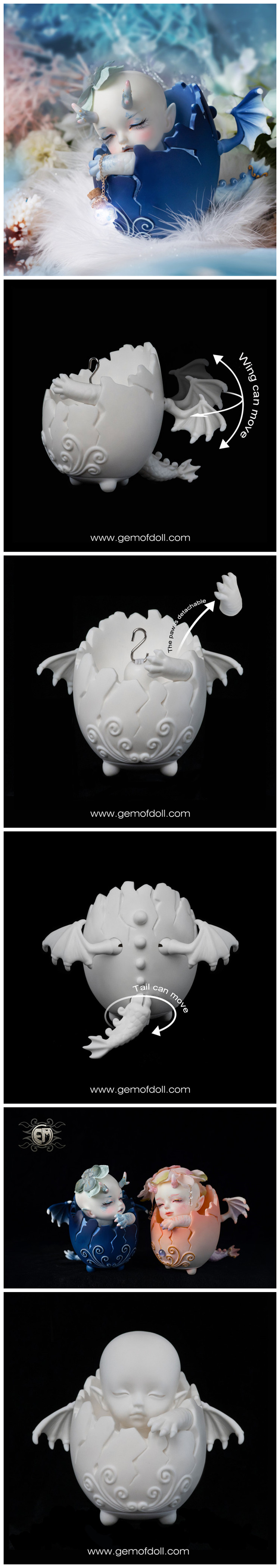 Bjd Dragon Egg Ebner 1/8 11cm Ball-jointed Doll, High Quality Bjd ...