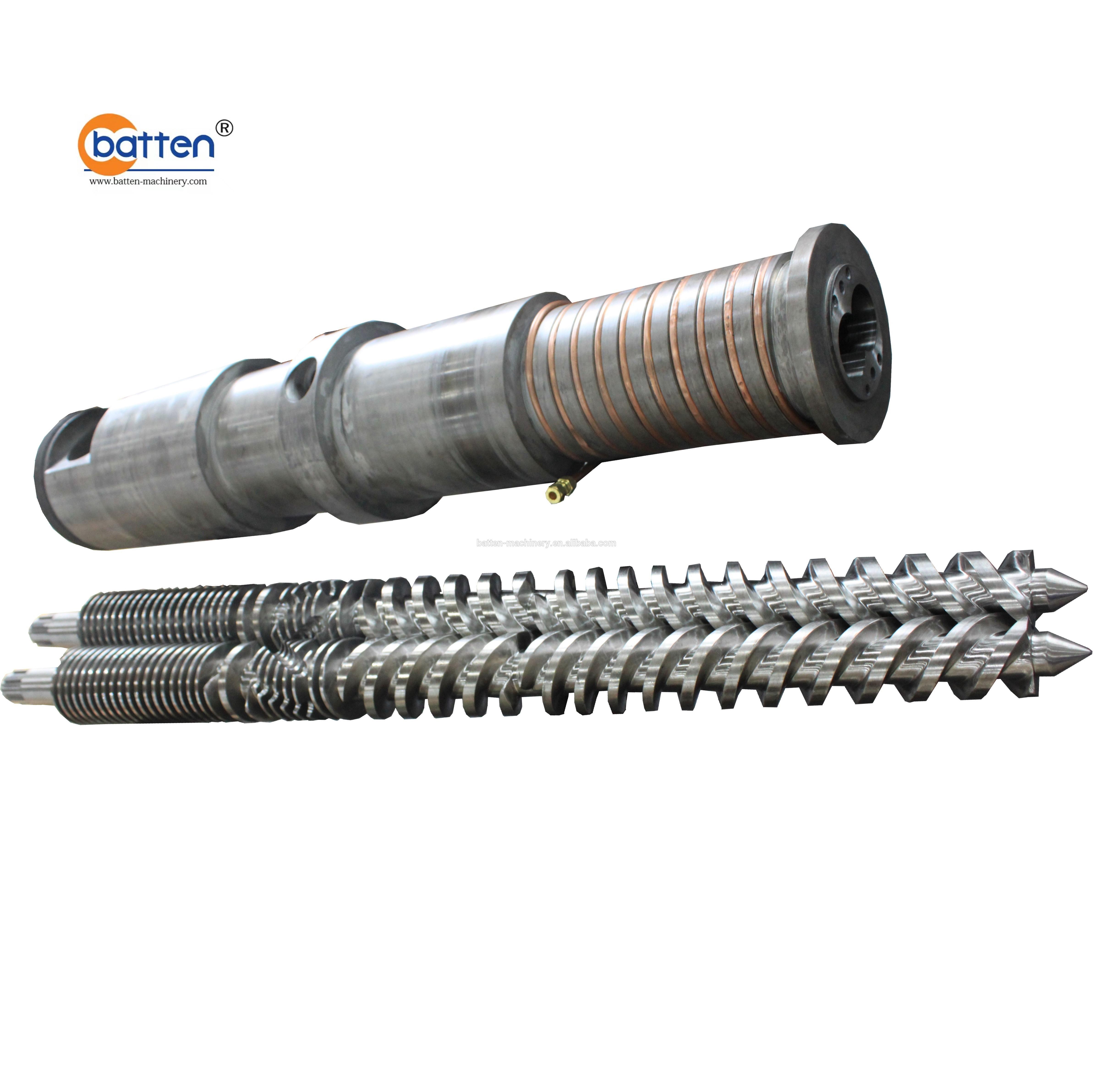 Liansu Lse65/132 Conical Twin Screw Barrel Set For Extrusion, High ...
