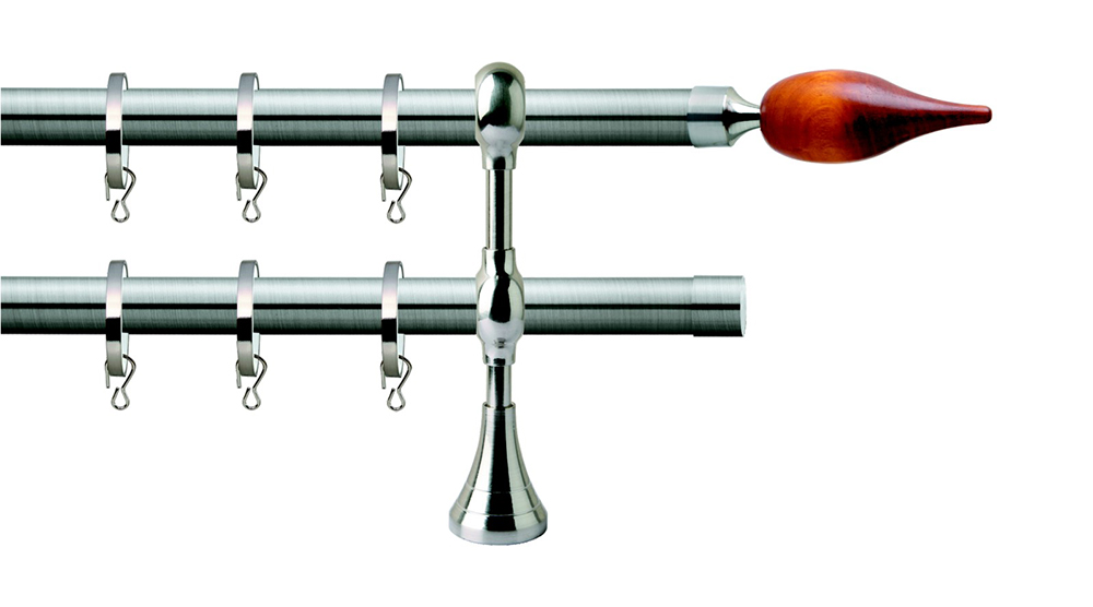 High Quality Curtain Rod Solid Wood Decorative Head, High Quality High ...