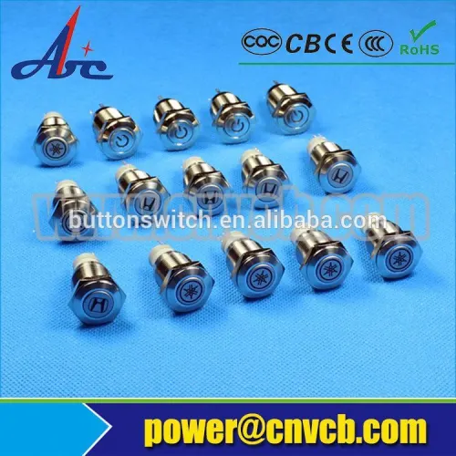 La19-ajs Popular Metal Push Button Switch Push Bottom Switch, High Quality La19-ajs Popular ...