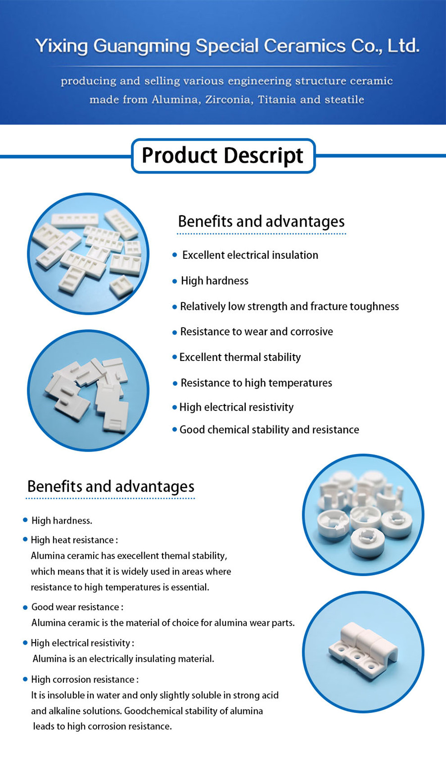 Al2o3 Aluminium Oxide Alumina Ceramic Insulator, High Quality Al2o3 ...