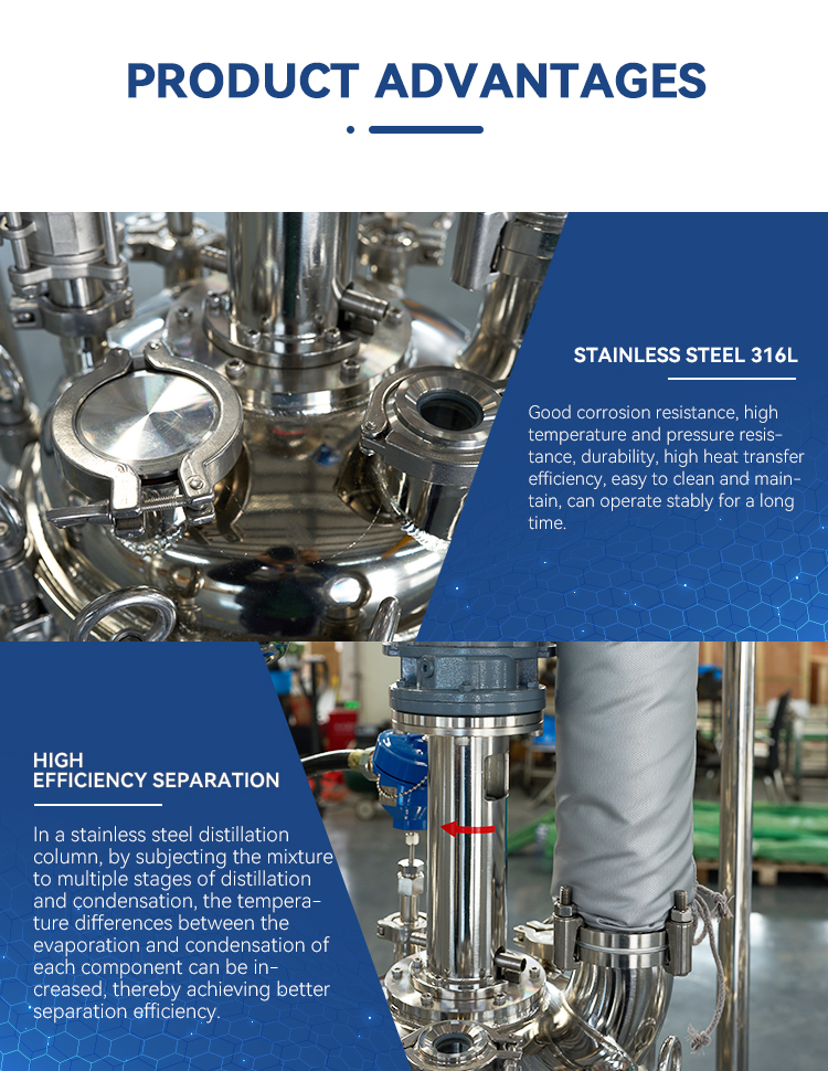 Stainless Steel Distillation Column Unit Condenser, High Quality ...