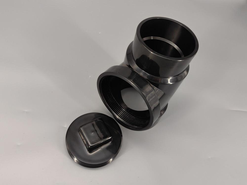 Abs Fittings Flush Cleanout Tee For Water Treatment, High Quality Abs ...