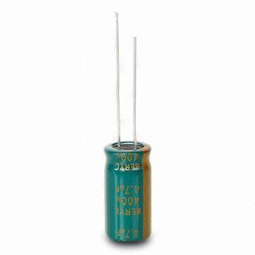 Aluminum Electronic Capacitor With 4.7 To 4,700μf Capacitance Range And ...