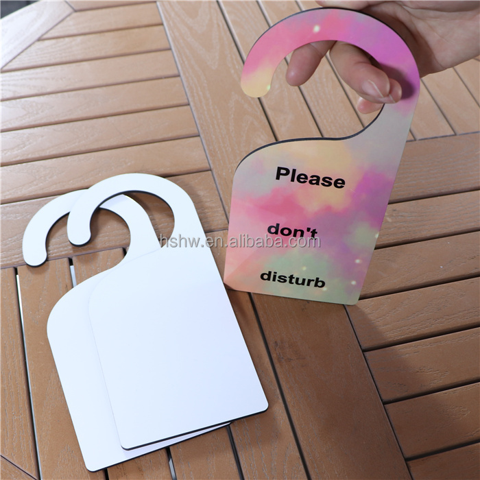Custom Double-sided Printable Dye Sublimation Mdf Door Hanger, High ...
