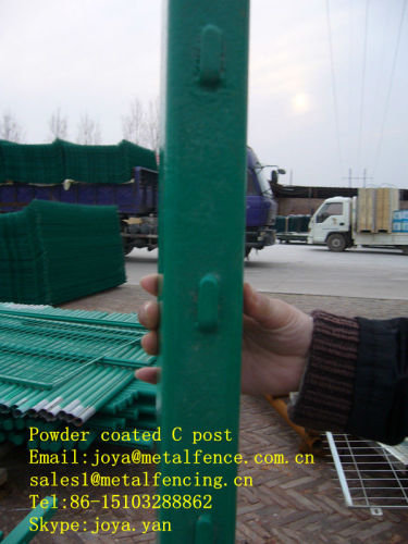 Field Security Fence Powder Coated C Post, High Quality Field Security ...