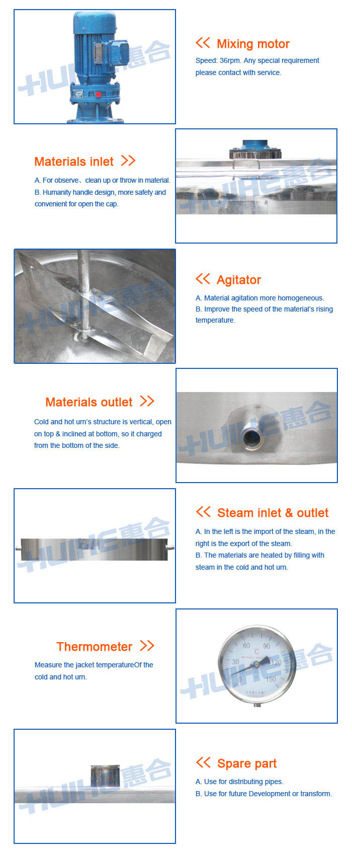 Jacketed Mixing Vessel With Agitator For Chemical Blending, High ...