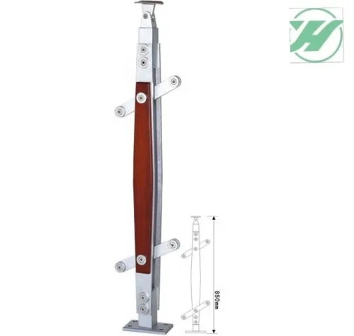 Stainless Steel Wooden Modern Railing Pillars Designs, High Quality ...