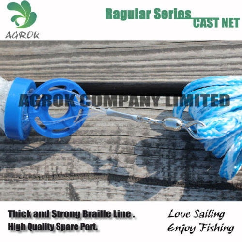 American Style Nylon Monofilament Throwing Cast Net Bait Net Hand, High ...