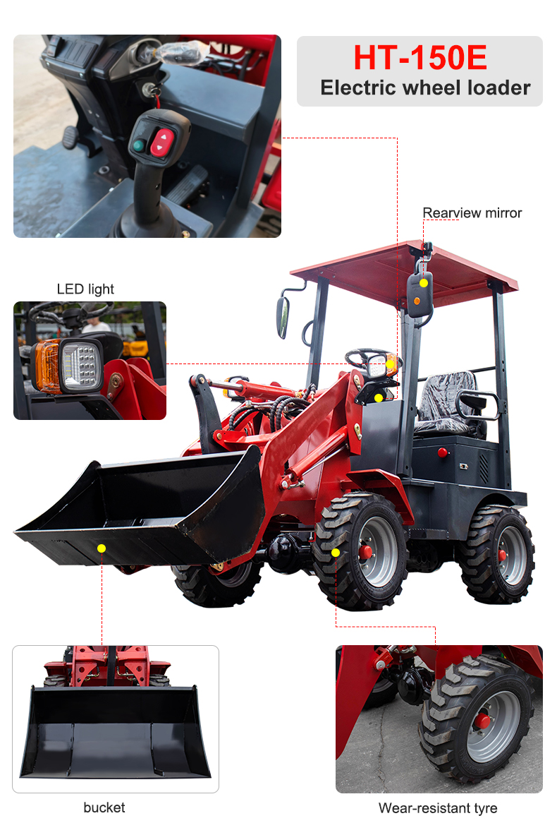 Small Electric Farm Excavators And Loaders, High Quality Small Electric ...