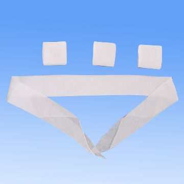 Triangular Bandage Calico, Slip Loop Over Their Head, Used For Padding ...