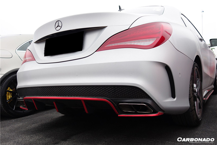 Rz Style Rear Diffuser Lip For 13-16 Cla Sport Cla45 Amg W117, High ...