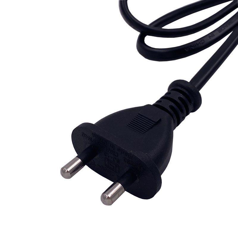 Bis Approved 2 Pin India Plug To C7 Power Cord, High Quality Bis ...