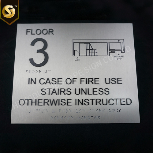Custom Braille Sign Elevator Braille Number Sign, High Quality Custom ...