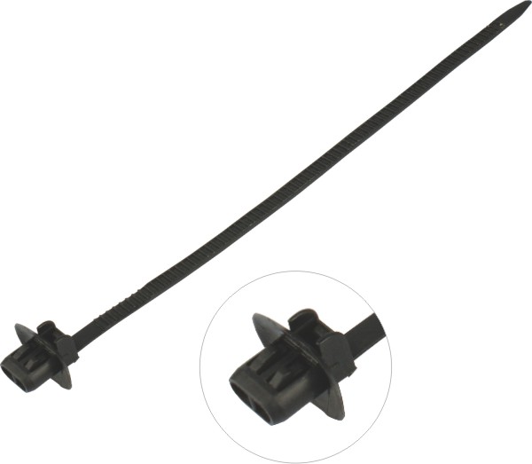 156-00962 T18rec10sdset 100mm Nylon Cable Tie With Edge Clip, High ...