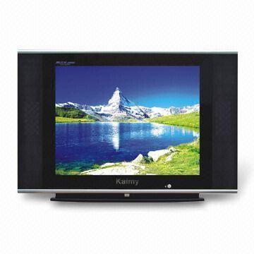 Color Crt Tv With Two Front Side Speakers, Multiple Picture Modes, And ...
